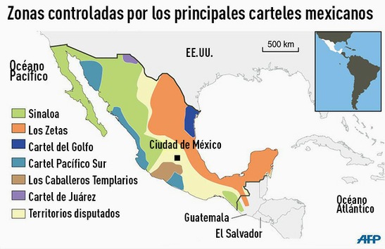 El Mapa Del Narco En México Y Las Zonas De Influencia De Todos Los