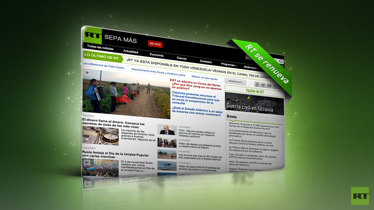RT en español lanza su nuevo sitio web - RT
