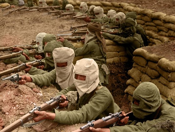 Impresionantes fotos de color que muestran la vida de los soldados en ...
