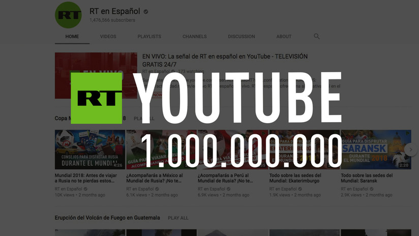 Más de 1.000 millones de visualizaciones: El canal de RT en Español en ...