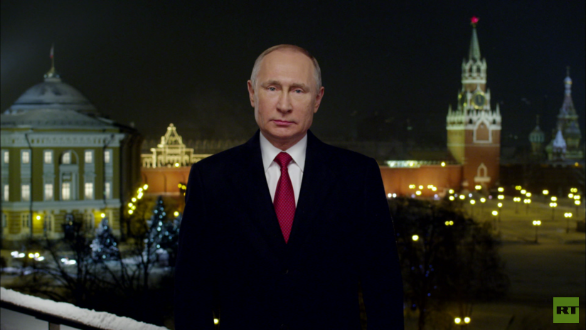 VIDEO: Vladímir Putin celebra la llegada del 2019 con un mensaje al ...