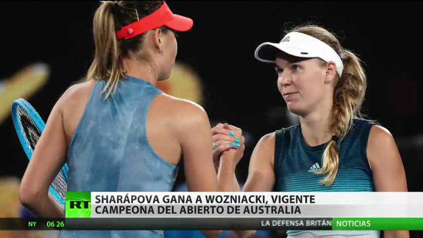 La tenista rusa Sharápova gana en el Abierto de Australia a la vigente ...