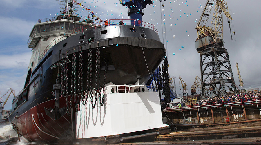 Russia floats out Arktika icebreaker, set to be world’s largest (VIDEO ...