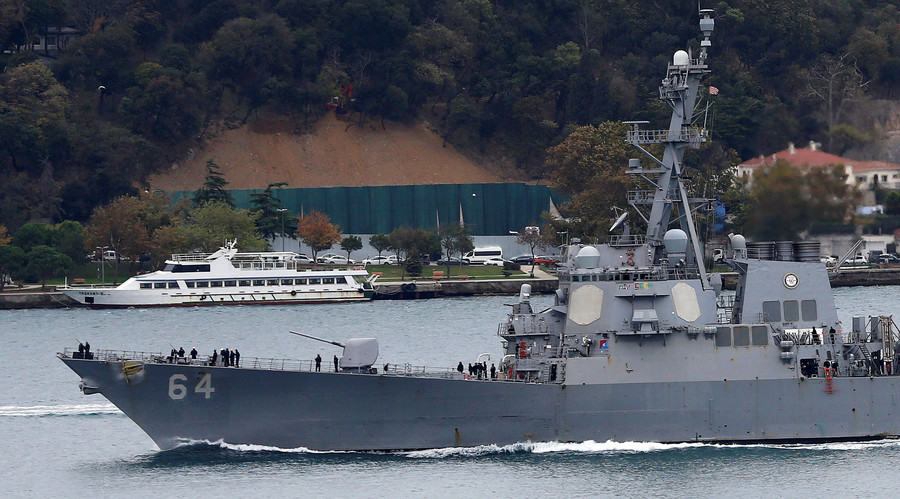 US Navy destroyer arrives in Black Sea on ‘familiar mission’ — RT World ...