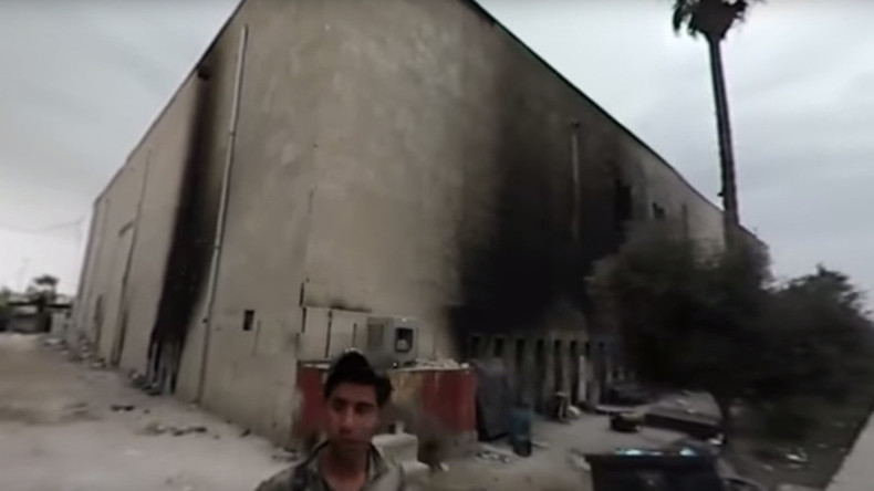 360° Mosul: Ruptly films destroyed museum while mortar rounds fall ...