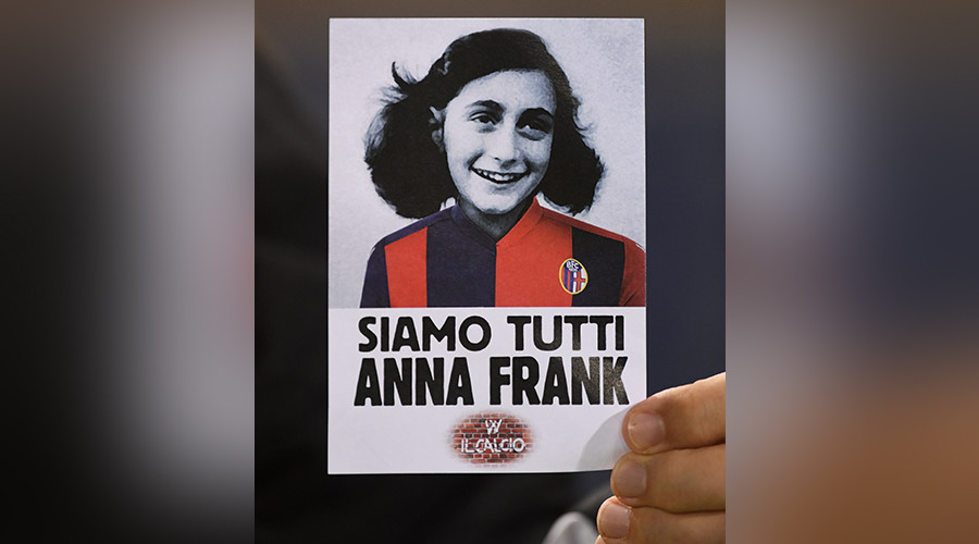 Anti-Semitic Anne Frank stickers appear in Germany in copy of Lazio ...