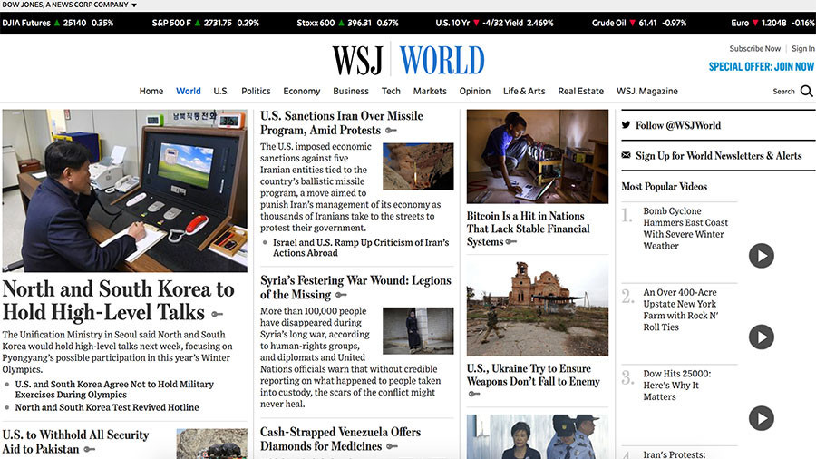 Wall Street Journal needs a new Moscow bureau chief - only opponents of ...