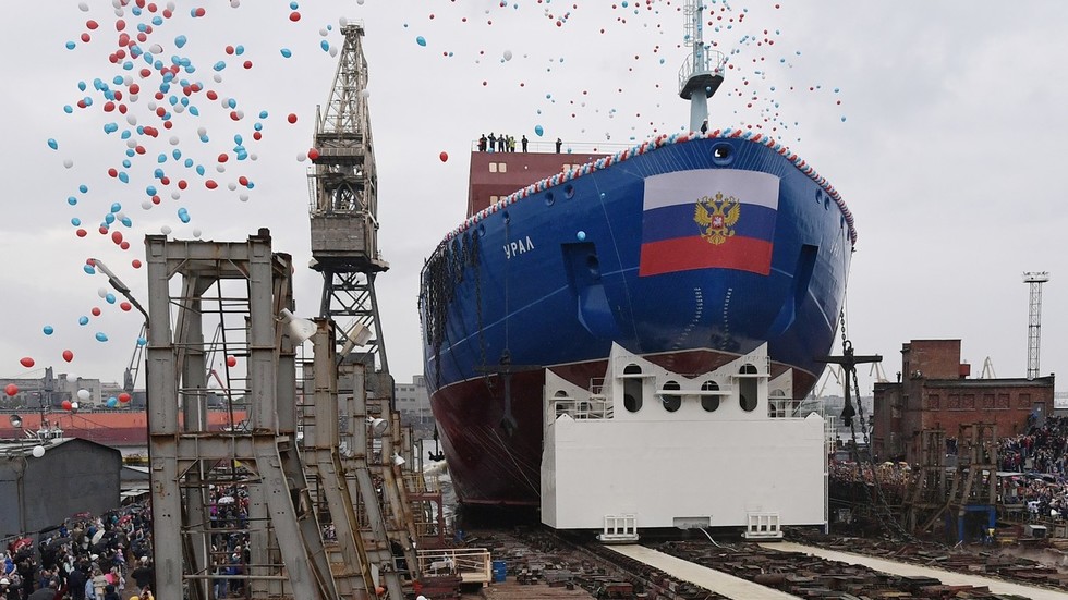 Russia floats third in class of nuclear icebreakers set to guide ships ...
