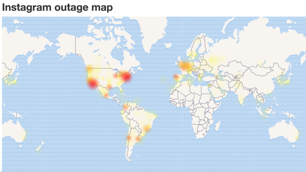 Instagram down: Users report mass worldwide service outages — RT World News