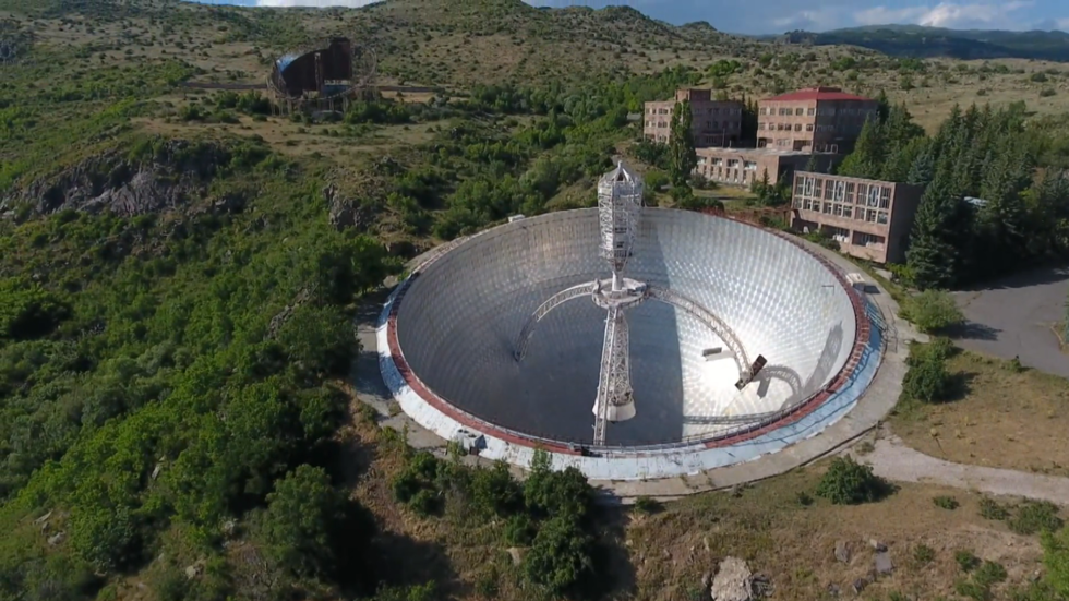 Drone VIDEO takes you up close to giant abandoned Soviet radio ...