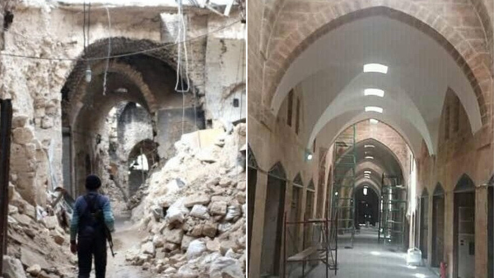 Rebuilding Aleppo: Before & after PHOTOS show reconstruction of key ...