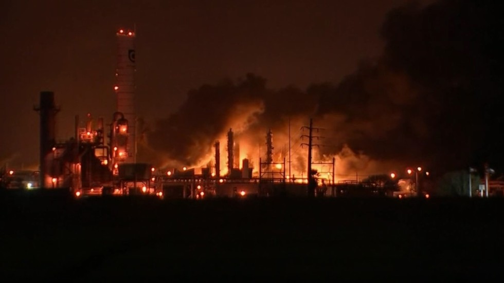 Massive explosion at chemical plant in Port Neches, Texas lights up ...