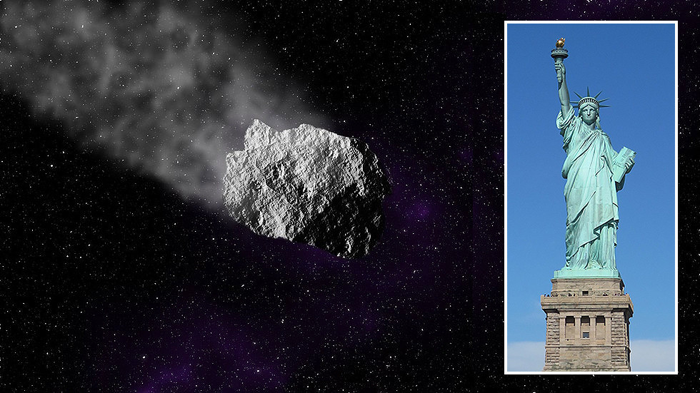 Statue of Liberty-sized ASTEROID barrelling towards Earth as six space ...