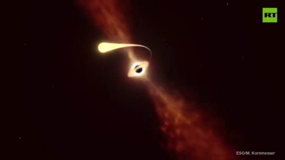 Astronomers capture exact moment supermassive black hole DEVOURED entire star — RT World News