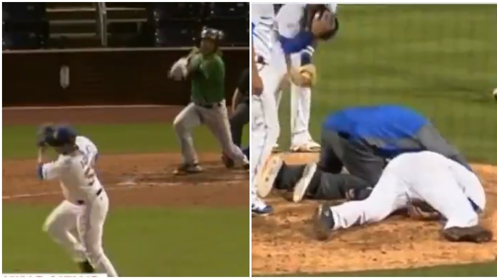 Baseball player rushed to hospital after he convulses after being hit ...