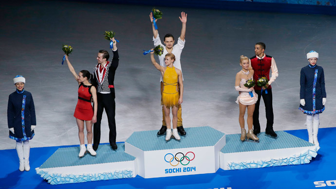 Sochi 2014 Olympics: Russia wins gold, silver in figure skating pairs ...