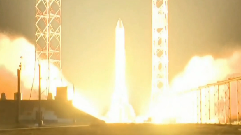 Launch vehicle "Proton-M" launched from Baikonur - video